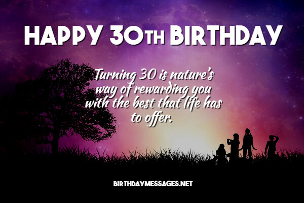 30th Birthday Wishes Quotes Happy 30th Birthday Messages