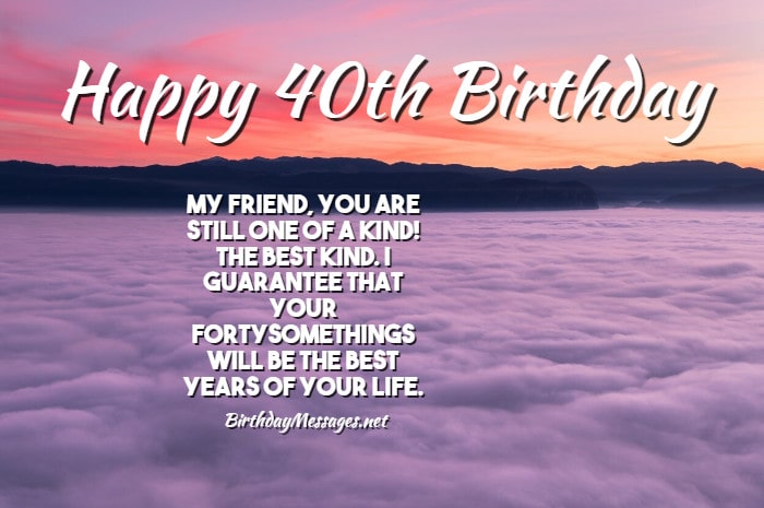40th Birthday Speech For Best Friend Happy Birthday Card